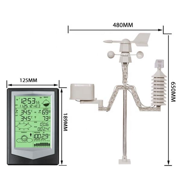 Quality Multifunctional Weather Station With Wind Direction Temperature And Humidity for sale
