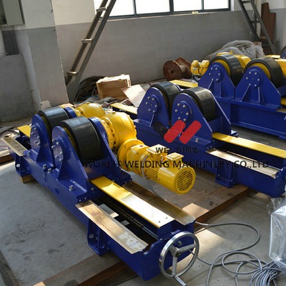 Quality Manual Control Welding Pipe Turning Rolls 40 Ton Lead Screw Adjustable Rotator for sale