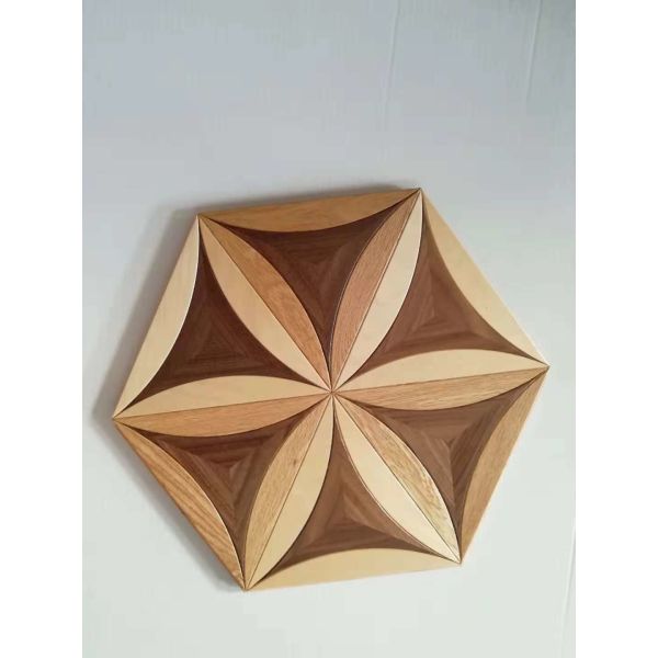 Quality Different Woods Hexagon Parquet Flooring Multi Layers AB Grade for sale
