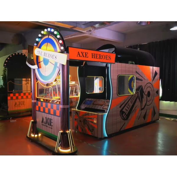 Quality Coin operated Axe throwing sport game Axe Throwing axes game machine for sale