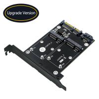 Quality Dual MSATA SSD To Dual SATA3 Converter With Full Height Profile Bracket for sale