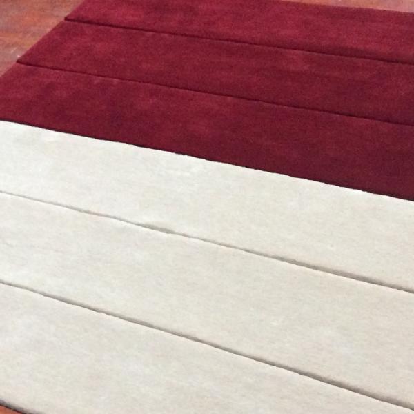 Quality Medium Pile Handmade Tufting White Color Carpet and Rug Custom Design for Modern for sale