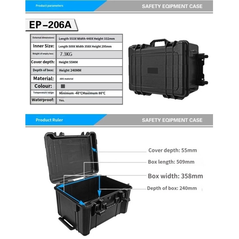 Heavy Duty Custom Tool Box showing interior organization and exterior design
