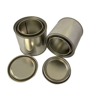 Quality Custom Tins Cans 100ml Round Metal Paint Tins Cans With Lids for sale