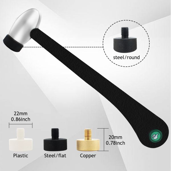 Quality Multifunction Jewelry Engraving Machine Hammer With 4 Interchangeable Heads Brass for sale