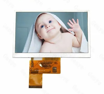 Quality 5 Inch TFT LCD Display Screen TN Transmissive 800x480 Resolution 40PIN Parallel RGB 24 Bit for sale