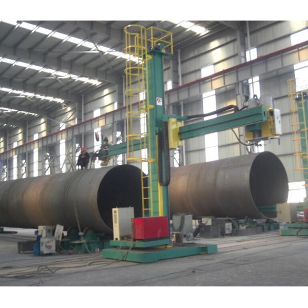 Quality Manual Trolley Benchtop Welding Positioners Protective Cage Pipe Welding for sale