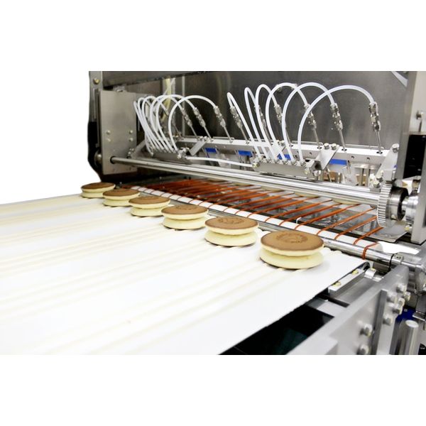 Quality PD1000 Top Sandwich Pancake Dorayaki Production Line Sandwich Pancake Dorayaki Processing Line Pancake Making Equipment for sale