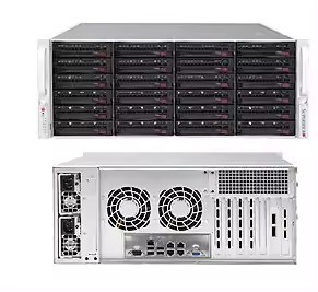 Quality 4U Rackmount Supermicro SSG-6049P-E1CR24H Server in Black for Server Environment for sale