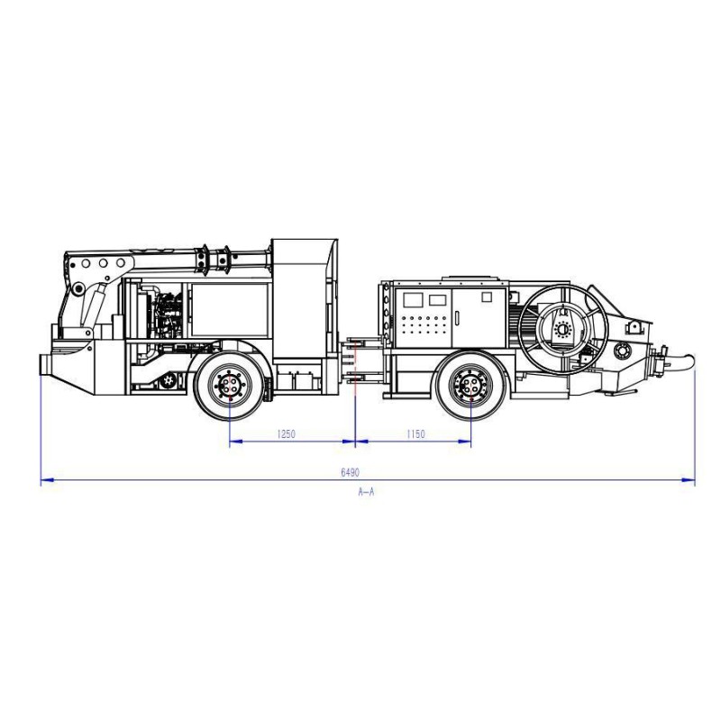 Tunnel Shotcrete Machine Concrete Spraying Machine Wet Concrete Spray Machine Shotcrete Robot Wet Mix Concrete Sprayer