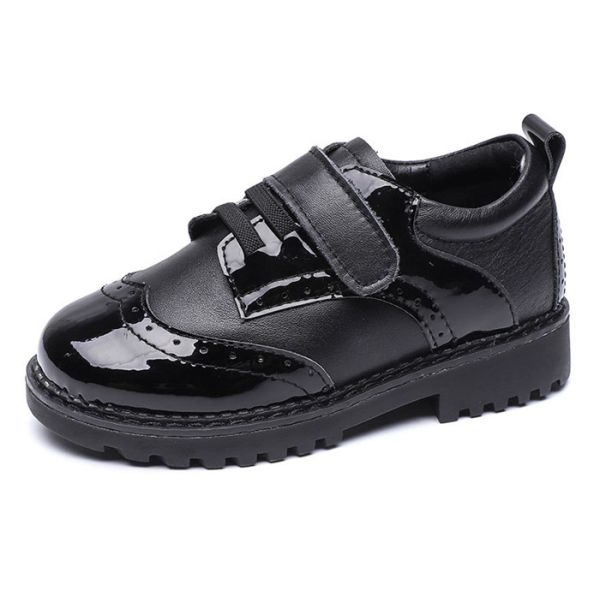 Quality School Uniform Soft Microfiber Toddler Dress Shoes for sale