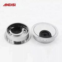 Quality Connector Finish Chrome/Nickel Plated Office Table Outlets Cable Sleeve Cover for sale