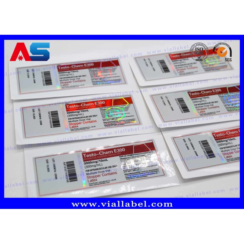 Quality Pharma 10ml Label Hologram Printing Pharmaceutical Packaging For Sterile for sale