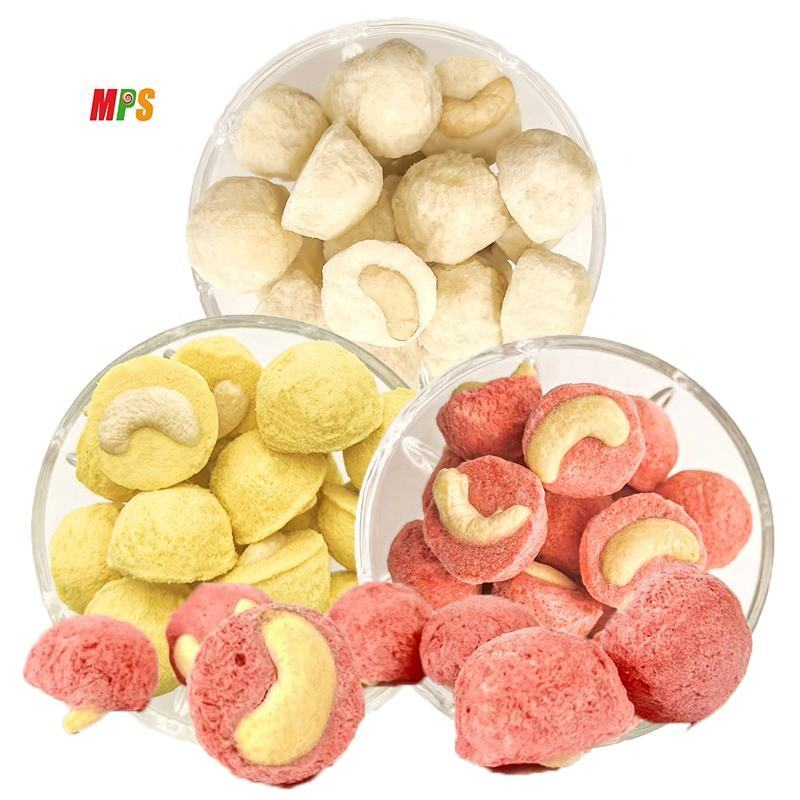 Freeze dried candy assortment showing various colors and shapes