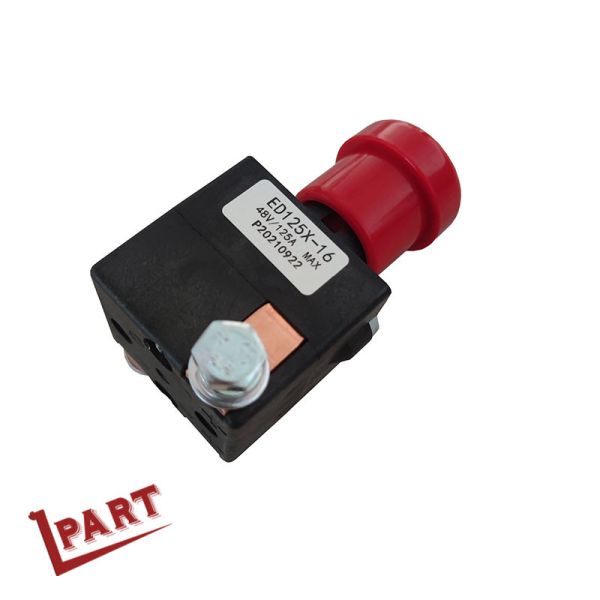 Quality ODM Forklift Emergency Power Off Button Switch ED125X-16 48V 125A for sale