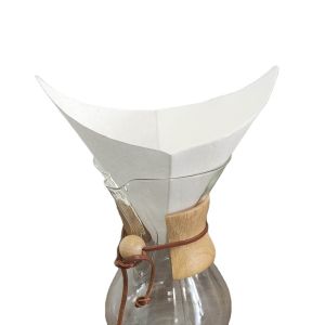 Quality 2-6 Cup Classic Bleached Pour Over Disposable Drip Chemex Coffee Filter Paper for sale