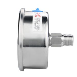 Quality Customized Support OEM 60mm 100psi Glycerin Filling High Pressure Gauges for for sale