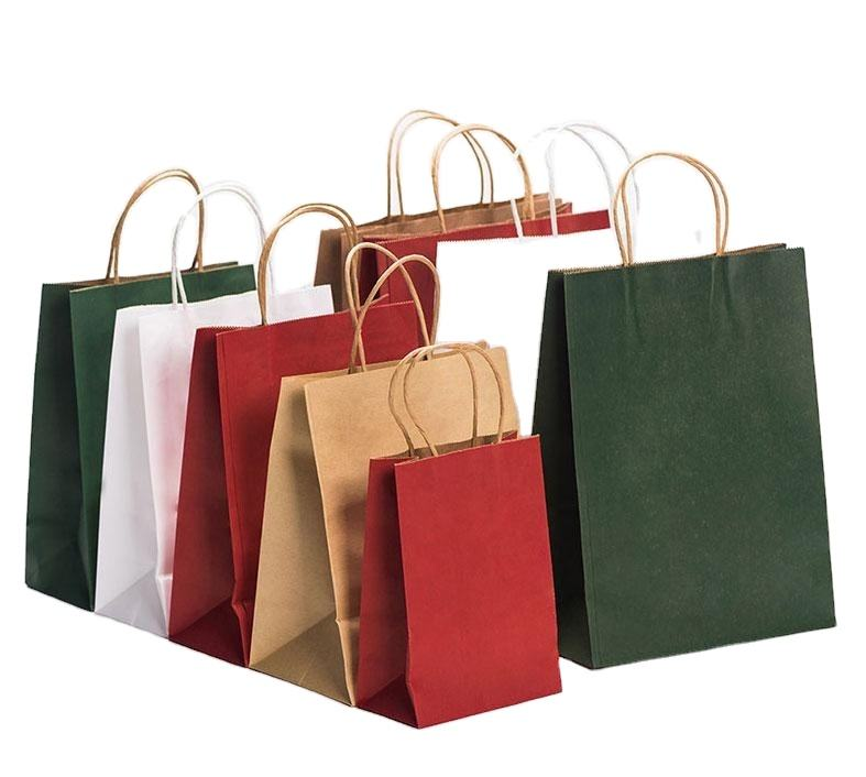Quality Customized LOGO Recyclable Kraft Paper Bag Sneakers Outer Packaging Paper Bag for sale