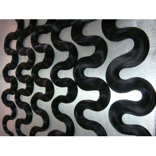 Quality Clip In Hair Extensions Heat Resistant Bundle And Closure Black Customized for sale