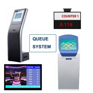 Quality Bank Service Counter Q System Ticket Number Calling Machine Queue Management for sale