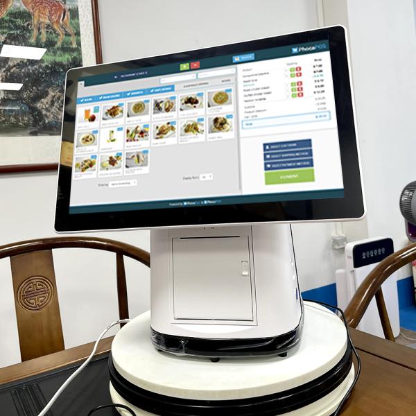 Quality 15.6 Inch Android 11 All-in-One POS System with 80mm Printer and VGA HDMI USB for sale
