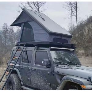 Quality Waterproof 4x4 Aluminum Hard Shell Triangle Top Roof Tent 4-Person Oxford Fabric for sale