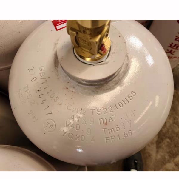Quality GB/T11638 Standard 40L size QF-15A Valve Welding Acetylene Gas Cylinders for sale