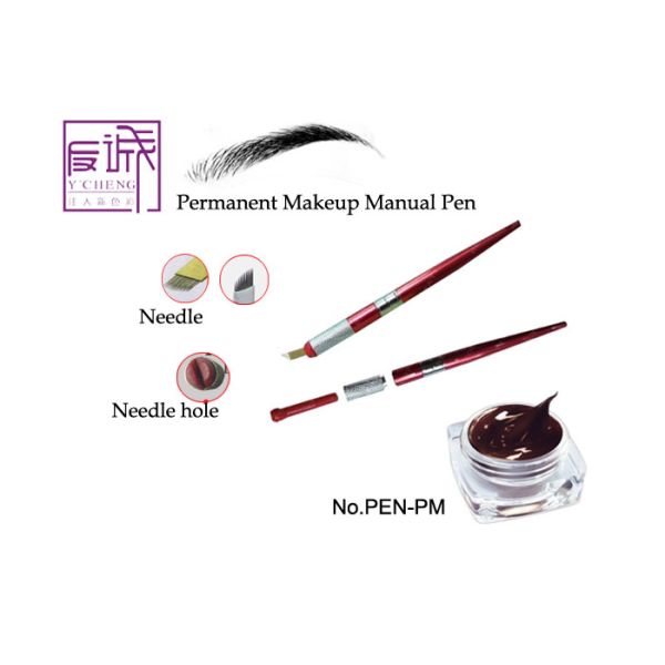 Quality Freehand Permanent Manual Tattoo Eyebrow Makeup Pen with Blade for sale