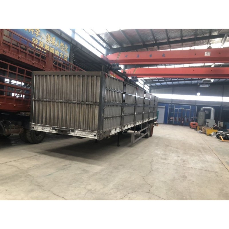 Durable Box Semi Trailer with Flatbed Trailer for Versatile Applications