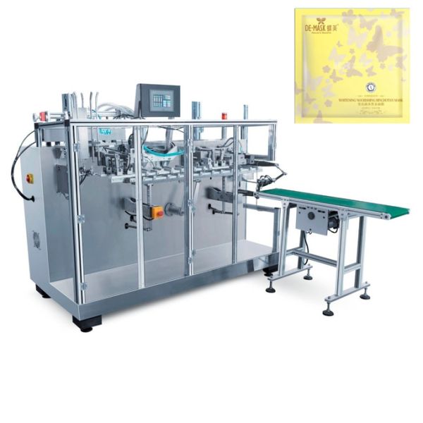 Quality 380V 50HZ 0.6Mpa 60bags/Min beauty facial mask packing machine for sale