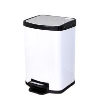China Scratch Proof 1.85 Gallon Stainless Steel Pedal Trash Can factory