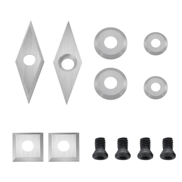 Quality 8pcs Tungsten Carbide Cutter Inserts For Wood Lathe Turning Tools for sale