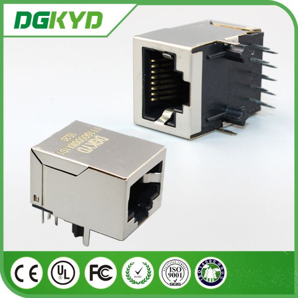 Quality Integrated Surface Mount RJ45 Female Jack , 1000base t cat6 rj45 connector for sale