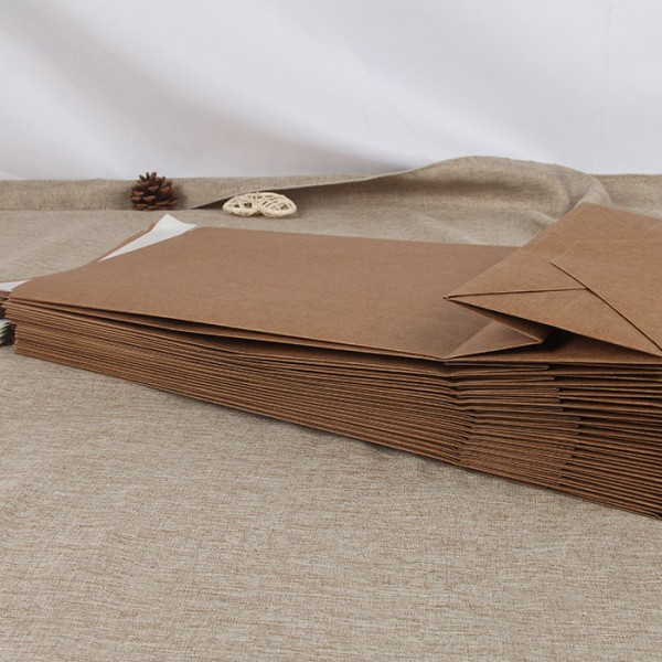Quality Customizable Square Bottom Paper Bag 10x15cm Recycled Paper Envelopes for sale