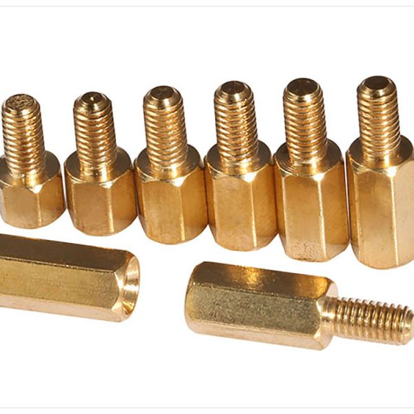 Quality Vermiculite Copper Column Screw Single-headed Hexagonal Brass Nut Single-pass for sale