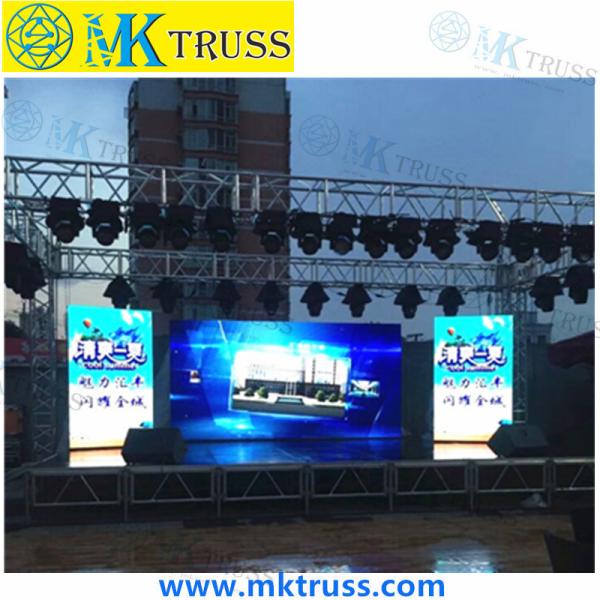Quality Black and Customized Adjustable Legs Outdoor Assemble Event Stage with for sale