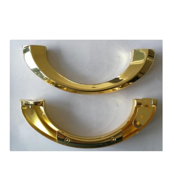 Quality 252g Half Moon Metal Casket Handle Hardware High Polished Coffin Handles for sale