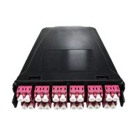 Quality Fiber 12 24 Core Single Mode MPO MTP Cassettes Magenta MPO Patch Panel Cassette for sale