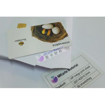 Quality Aging Resistance Smart Card Material HP Indigo Single Sided Digital Printing PVC for sale