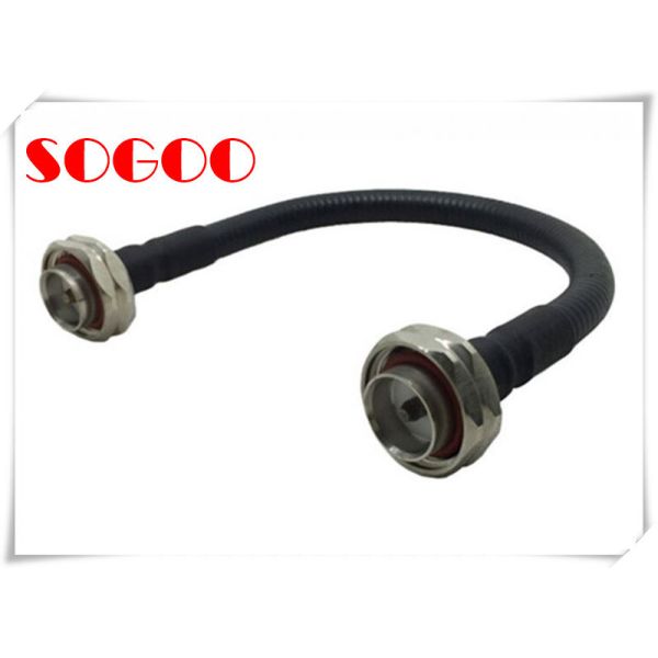 Quality LOW PIM 3 Meters 1/2 inch Superflex Jumper cable MINI DIN Male To 7/16 DIN Male for sale