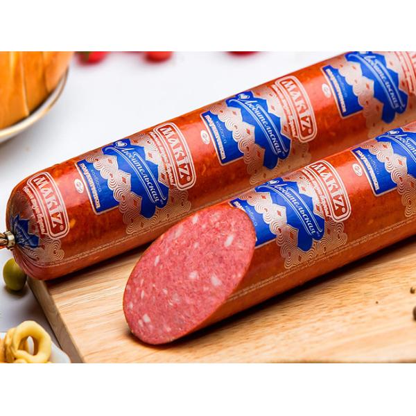 Quality High Shrinkage PVDC Plastic Sausage Casings 100mm Caliber Logo Printing for sale