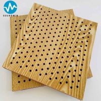 Quality 12 15 18mm Thickness Peforated Mdf Acoustic Panel For Auditorium for sale