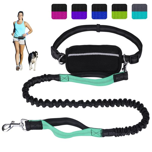 Quality Flexible Long Extendable Dog Lead Comfortable Hands Free With Dual Handles for sale