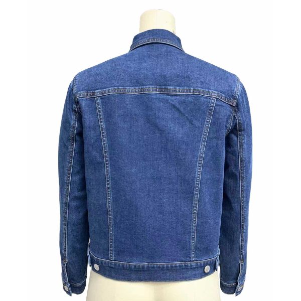 Quality Timeless Dark Indigo Design Classic Fit Denim Shirt Button Down Front Closure for sale