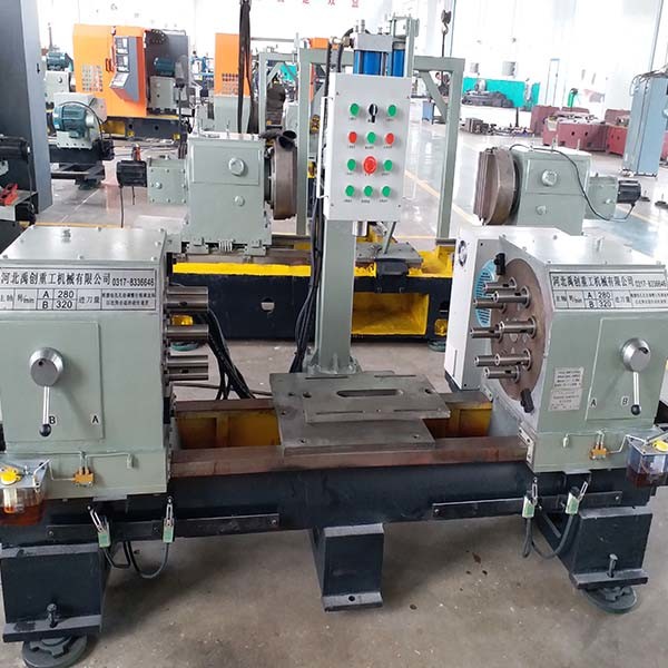 Quality 380V/50Hz PLC Double Side Drilling Machine Valve Flange Tee Multi Hole Drill for sale