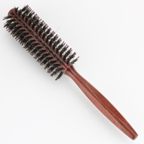 Quality Natural Styling Anti Static Round Hair Curling Combs Set Of 3 With Wooden Handle for sale