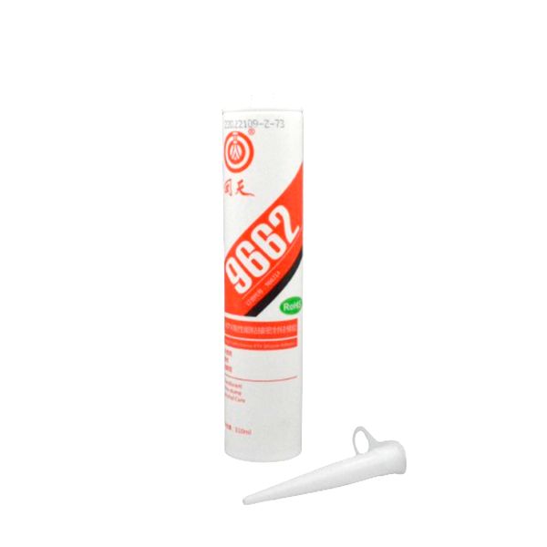Quality 9662 One-Component RTV Silicone Rubber (Semitranslucent Paste): Dealcoholized, Non-Corrosive, -40℃~150℃; For Sealing/Bonding of Auto Lamp Shades, LED Bulbs, Energy-Saving Lamp Heads/Shells, T8 Tube for sale