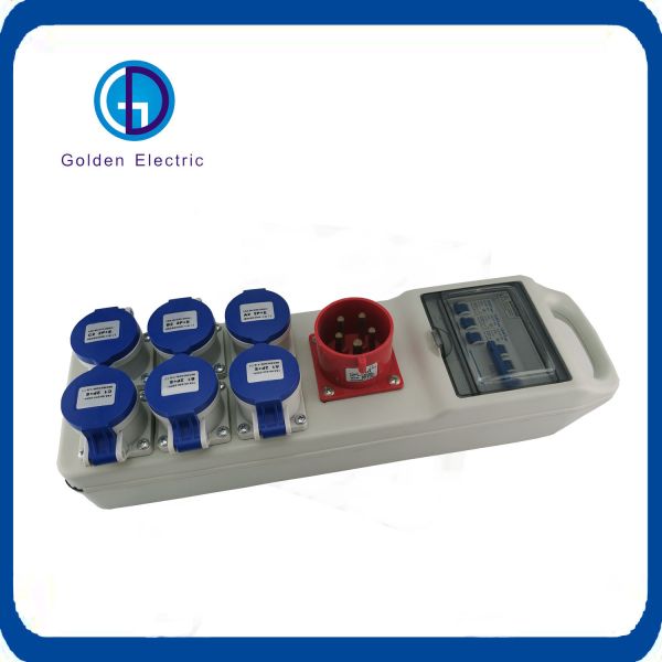 Quality Portable Combination Distribution Box Waterproof Plastic Industrial Socket Box for sale