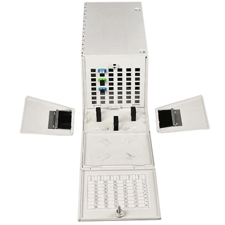 Quality 48 Core Fiber Termination Box SCAPC Adapters Ethernet Terminal Box 48 Splices for sale