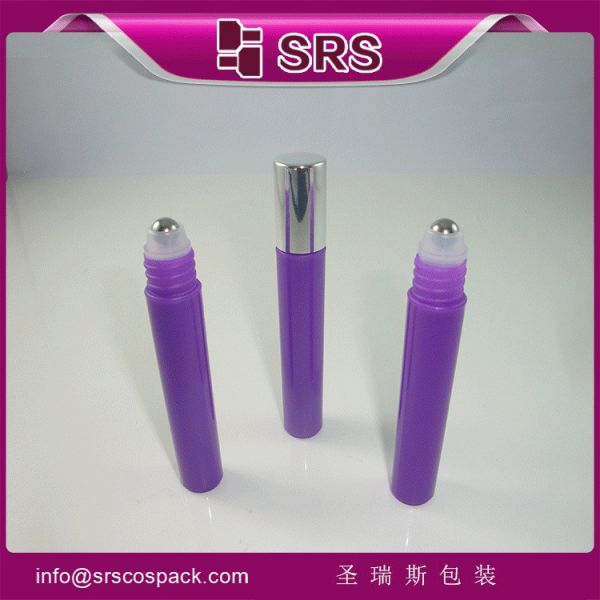 Quality Shengruisi packaging RPA-8ml plastic roll on bottle with aluminum cap for sale